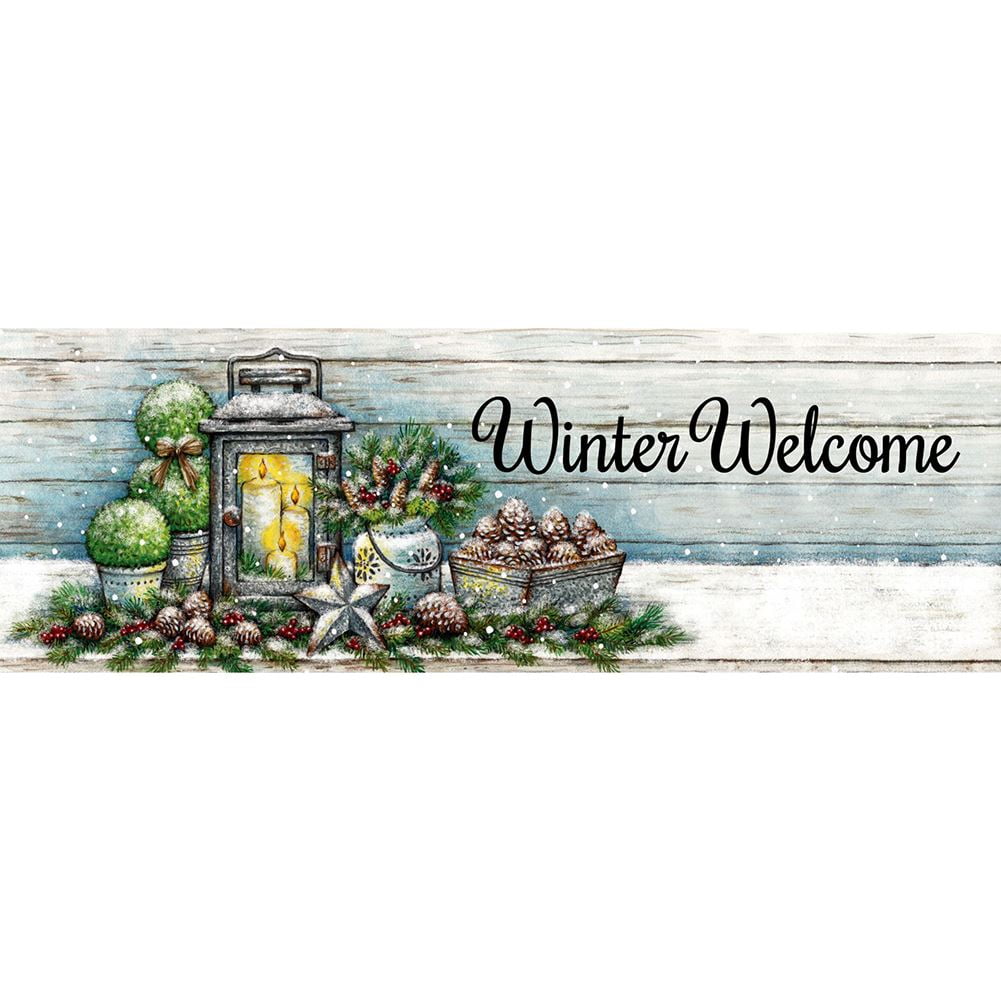 Custom Decor Signature Sign - Warm Winter Welcome - Walmart.com
