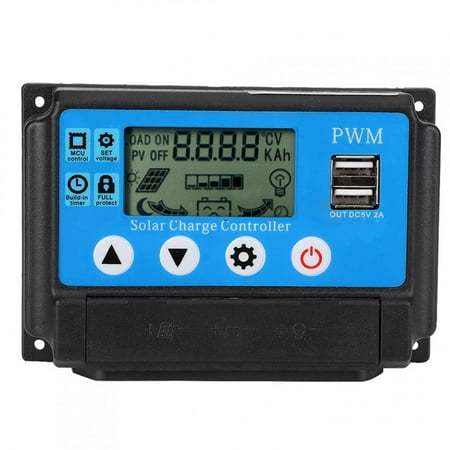 Solar Controller PWM, Charging Controller, Adjustable Dual USB With ...