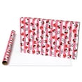 American Greetings 30 in. Minnie Mouse Wrapping Paper, Pink and White ...