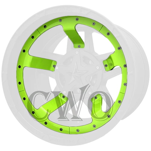 Green XD Series XD827 Rockstar 3 Mid Spoke Insert For 20x9 +18/25mm ...