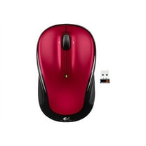 Logitech M325 Full-Size Ergonomic Wireless Optical USB Mouse with ...