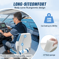 Low Back Folding Boat Seat, Waterproof Captain Chair with Thick Padding ...