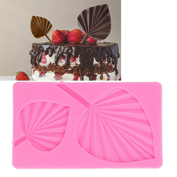 Silicone Fan Leaves Shape Heat Baking For Cake Fondant Chocolate ...