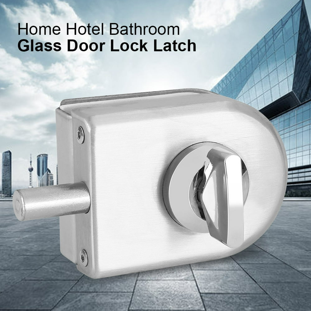 LYUMO 10~12mm Stainless Steel Glass Door Lock Latch Rotary Knob Open ... LYUMO 10~12mm Stainless Steel Glass Door Lock Latch Rotary Knob Open ...