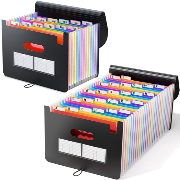 PHANCIR Accordion File Organizer with 24 Pockets, A4 Letter Size ...