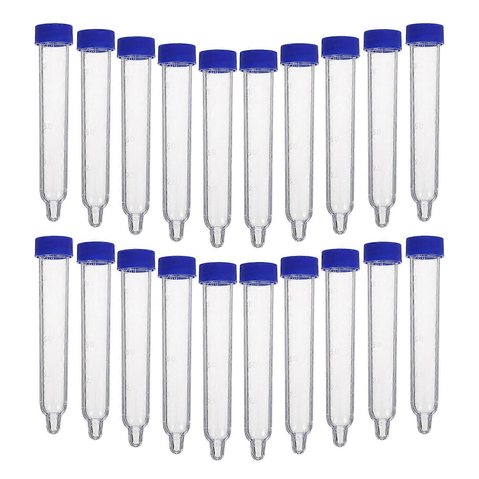 Plastic Sediment Test Tubes for Urine Collection with Screw Caps 200Pcs ...
