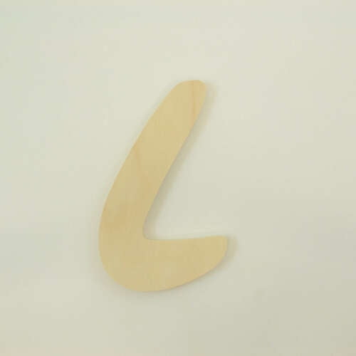 Package of 1, 14 Inch X 1" Thickness Baltic Birch Wood Letter "L" in ...