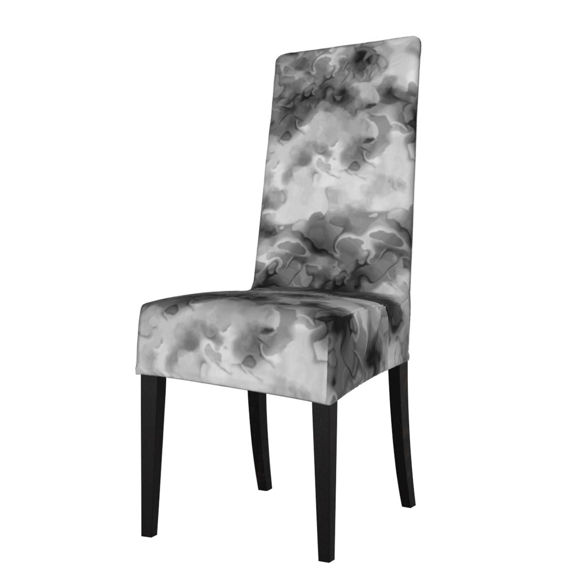 Marbling Pattern Dining Chair Slipcovers Chair Protectors Seat Covers ...