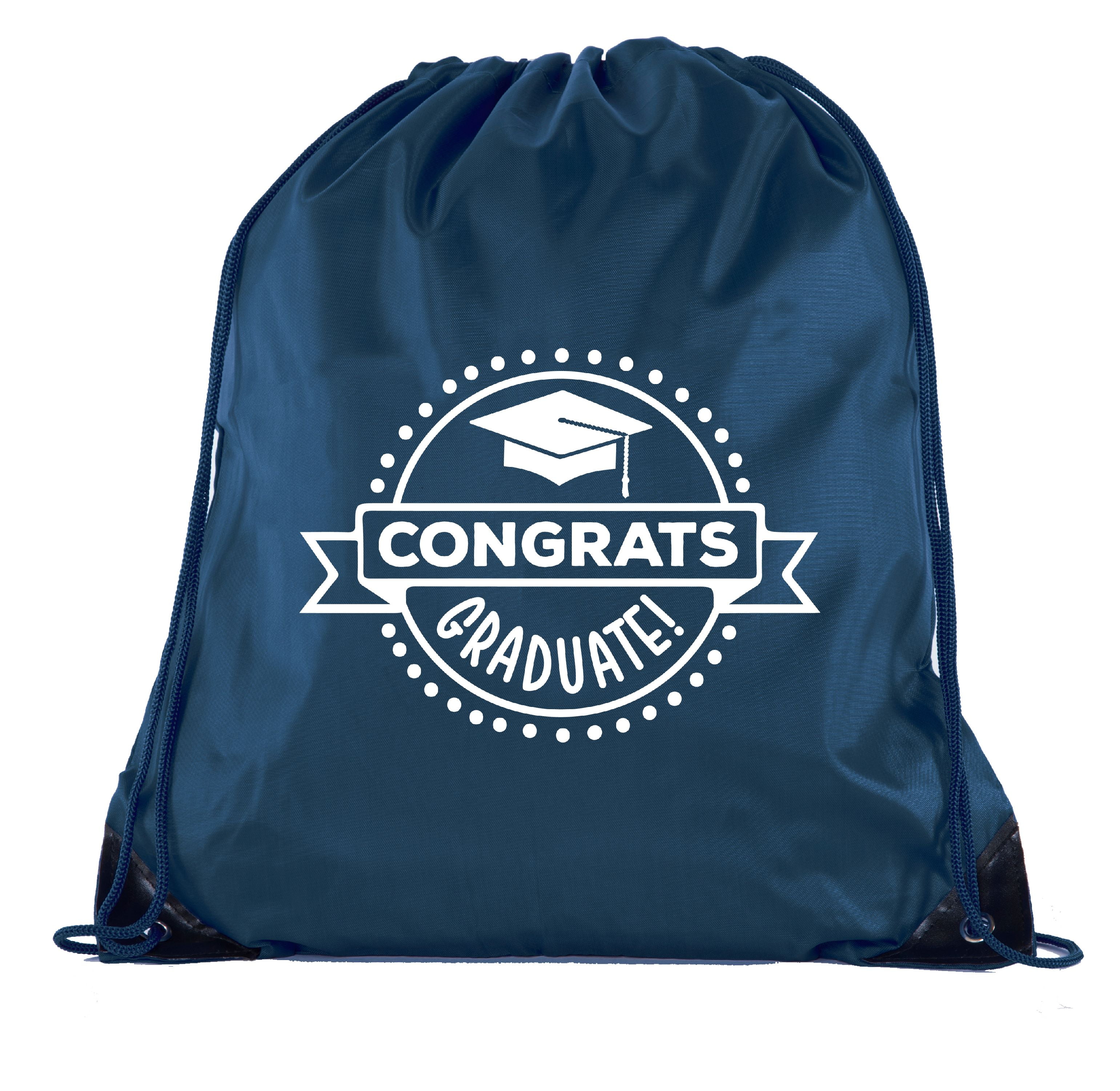 Senior Graduation Drawstring Backpacks Personalized Party Favor Cinch ...