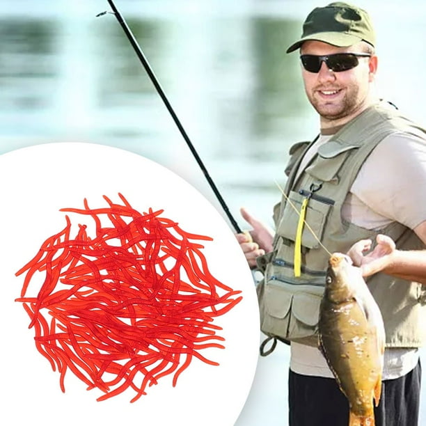 HAOAN Artificial Bait Fish Attractants Lifelike Soft Worm Lure Fishing ...