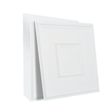 White 2 ft. x 2 ft. Decorative Square Drop Ceiling Tile, Lay-In PVC ...