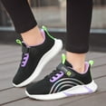 lnmuld Kids Sneakers Solid Color Girls Fashion Mesh Running Shoes Lace Up Casual Comfort ...