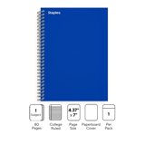 TRU RED Premium 1-Subject Notebook 4.38" x 7" College Ruled 80 Sheets ...