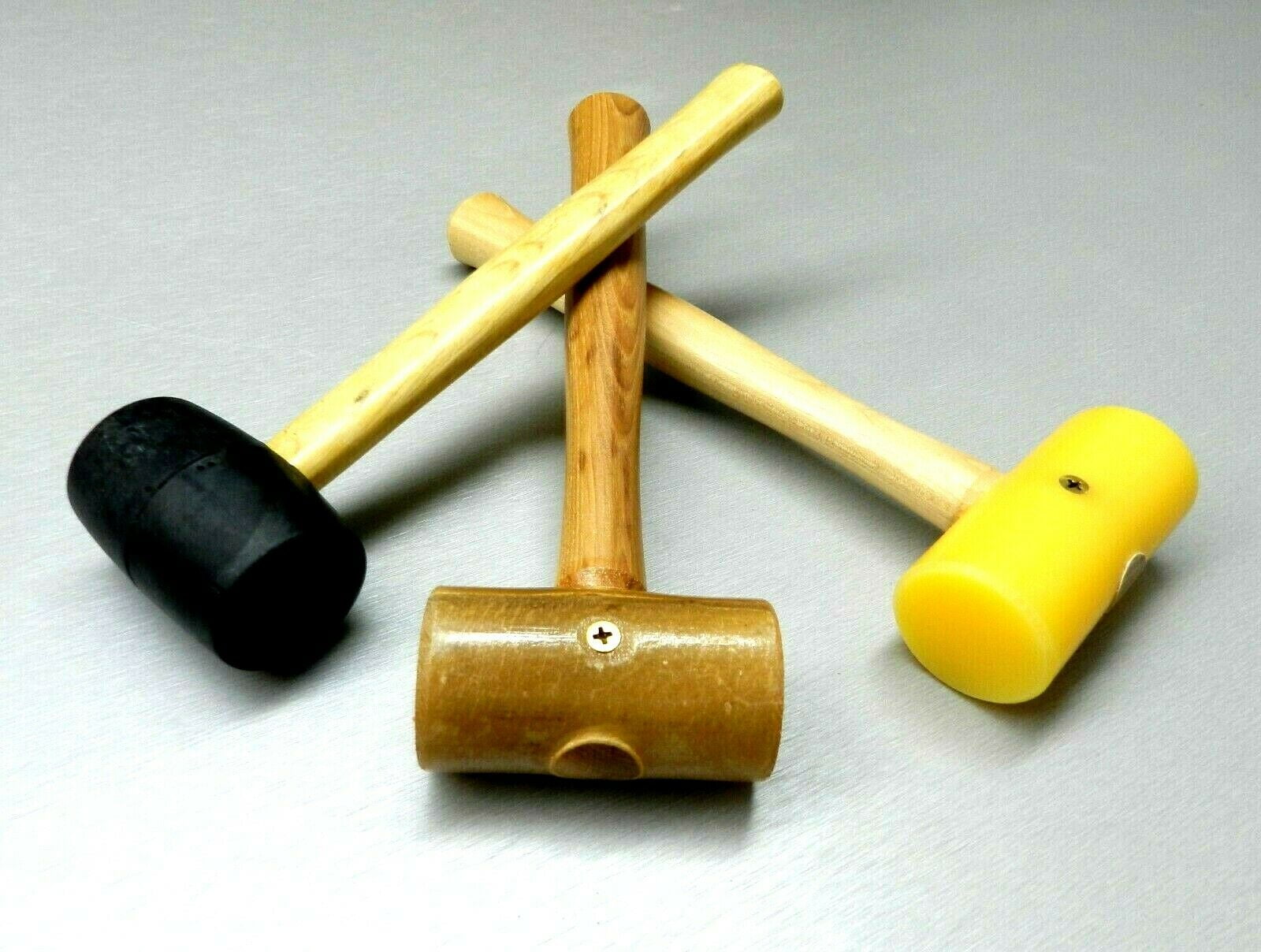 3 Mallets Rawhide Mallet Rubber & Plastic Mallet Jewelry Leather Crafts ...