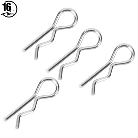 Ccdes RC Car Accessories,16pcs R-Shaped Body Shell Pins Clips Fit for ...