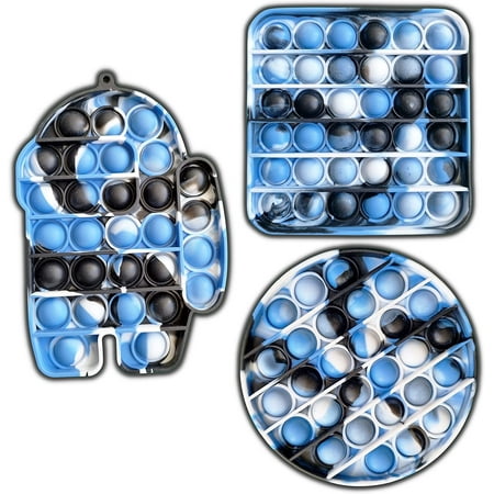 IGUOHAO 3 Pack Controller Tie-Dye Fidget Toys Poppet Its Push Pop ...