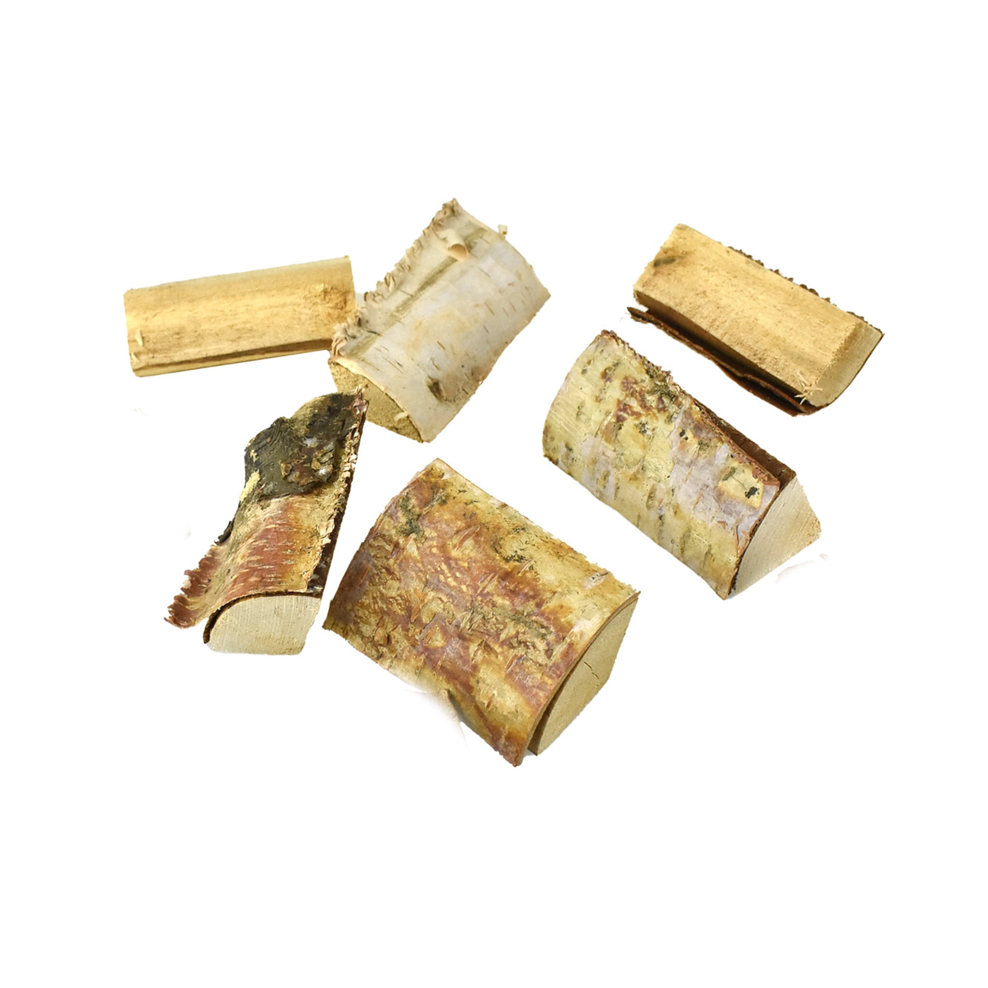 Natural Birch Wood Log Wedges, 3-Inch, 6-Piece - Walmart.com