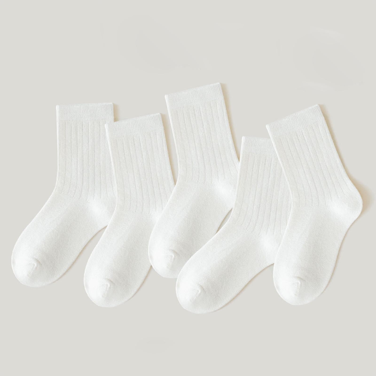 Click here for Rxirucgd Childrens Solid Color Cotton Socks For Bo... prices