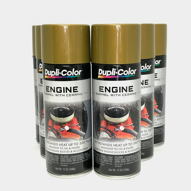 Duplicolor DE1604 - 6 Pack Engine Enamel Paint with Ceramic Universal ...