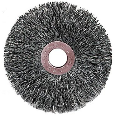 Weiler Medium Crimped Wire Wheel, 8 in D x 1 in W, .0118 in Stainless ...
