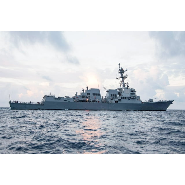 24x36 gallery poster, USS Ralph Johnson (DDG-114) sea trial - Walmart.com