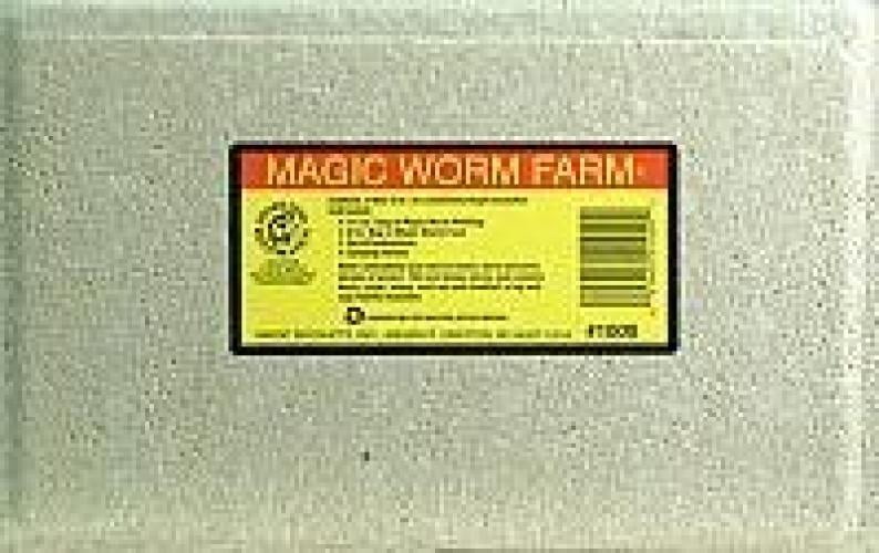 Magic Bait 1000 Worm Farm with Bedding and Food Storage Box, Yellow ...