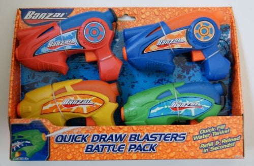 Banzai Quick-Draw Blasters (Set of 4) | Walmart Canada