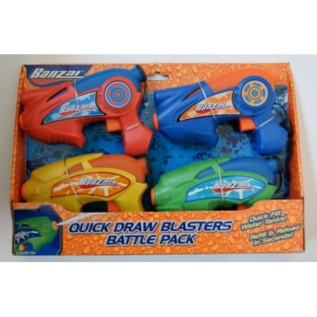 Banzai Quick-Draw Blasters (Set of 4) | Walmart Canada