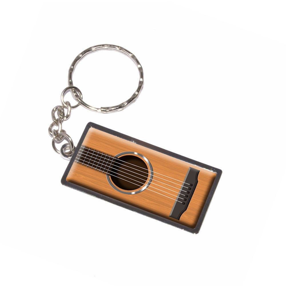 Acoustic Guitar Keychain