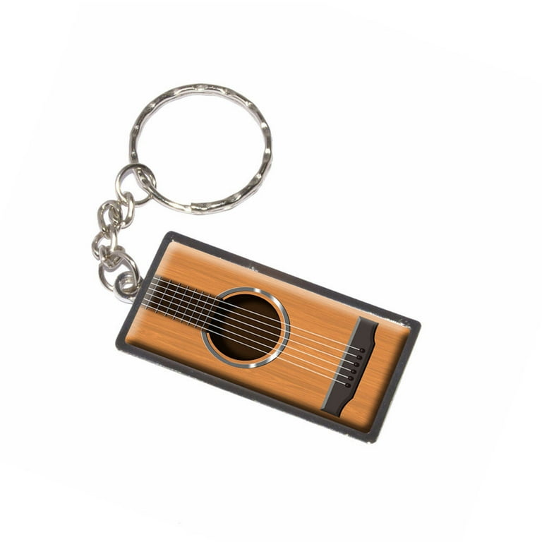 Acoustic Guitar Keychain