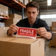 Fragile Stickers - 1"x 3" Strong Adhesive Fragile Labels (Handle with ...