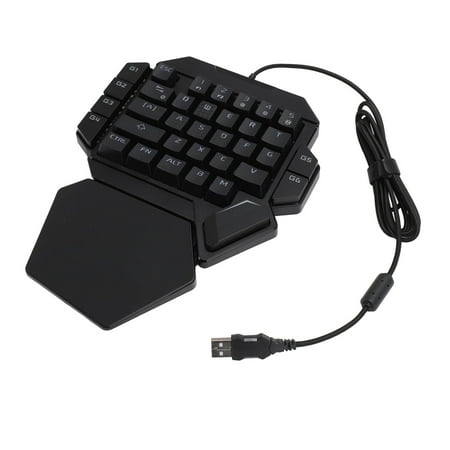 Gaming One Handed RGB Mechanical Gaming Keyboard 35 Keys RGB Backlight ...