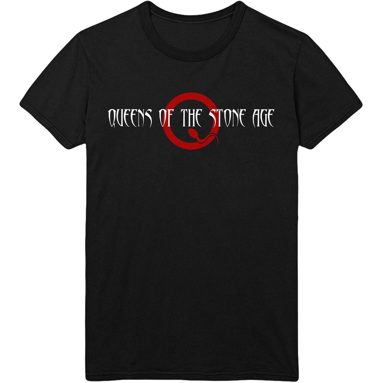 Click here for Queens Of The Stone Age Adult Text Cotton Logo T-S... prices