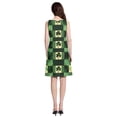 DIXRUYEE Womens Dresses Loose Neck Sleeveless Oversize Four-leaf Clover ...