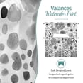 Abstract Ink Dots Kitchen Curtains Sets 24 Inch Length with Valance ...