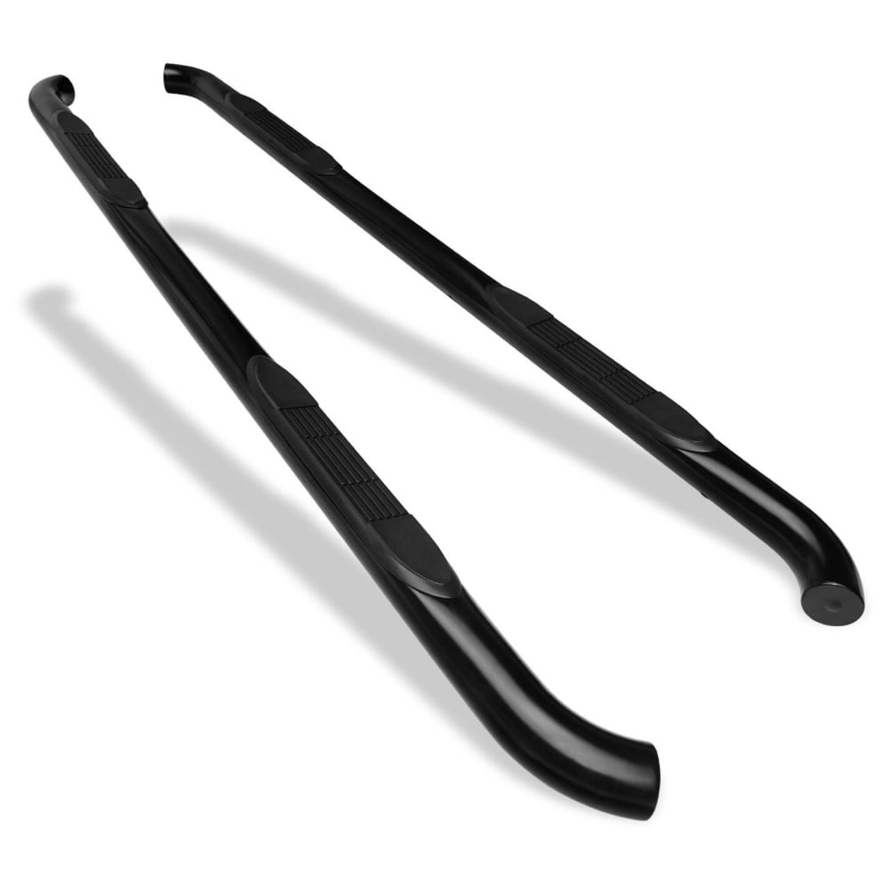 3" Black Side Step Rails For Equator Frontier Crew Cab Nerf Bars Truck ...