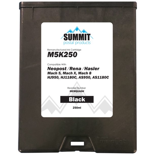 Quadient M5K250 Memjet Compatible Black (K2) Ink Cartridge for Quadient ...