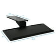 Mount-It! Adjustable Under Desk Keyboard Tray and Mouse Platform with ...
