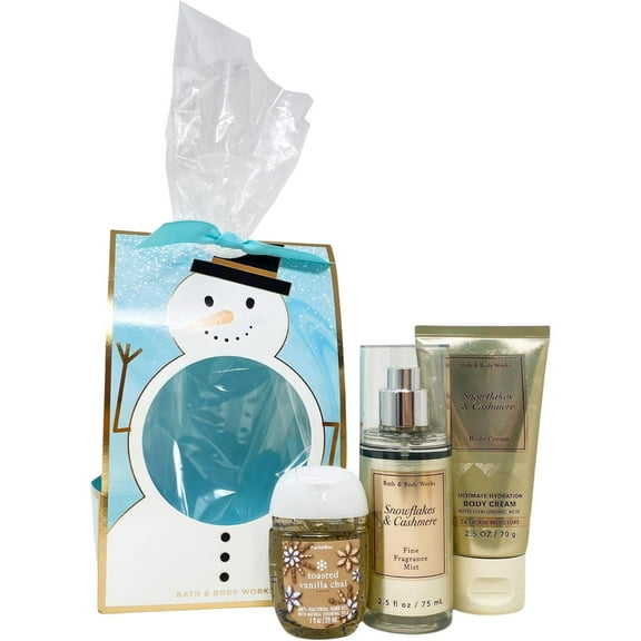 Bath and Body Works Snowflakes & Cashmere Fragrance Mist & Body Cream ...