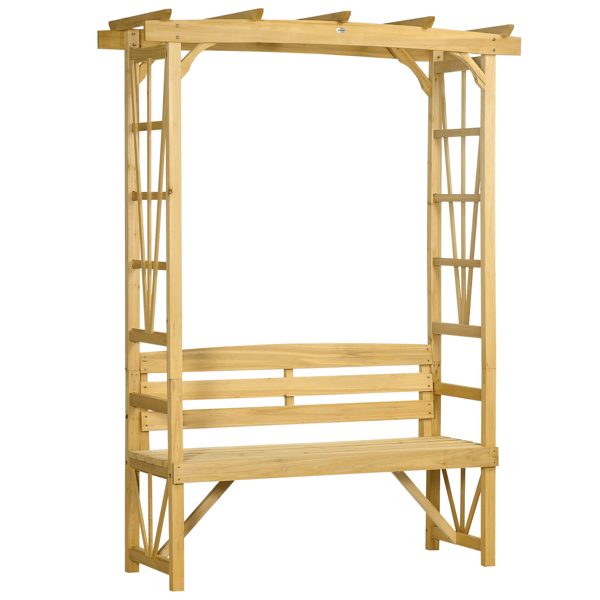 Click here for Outsunny Wooden Bench For 2 People  Kids  Fir Wood... prices