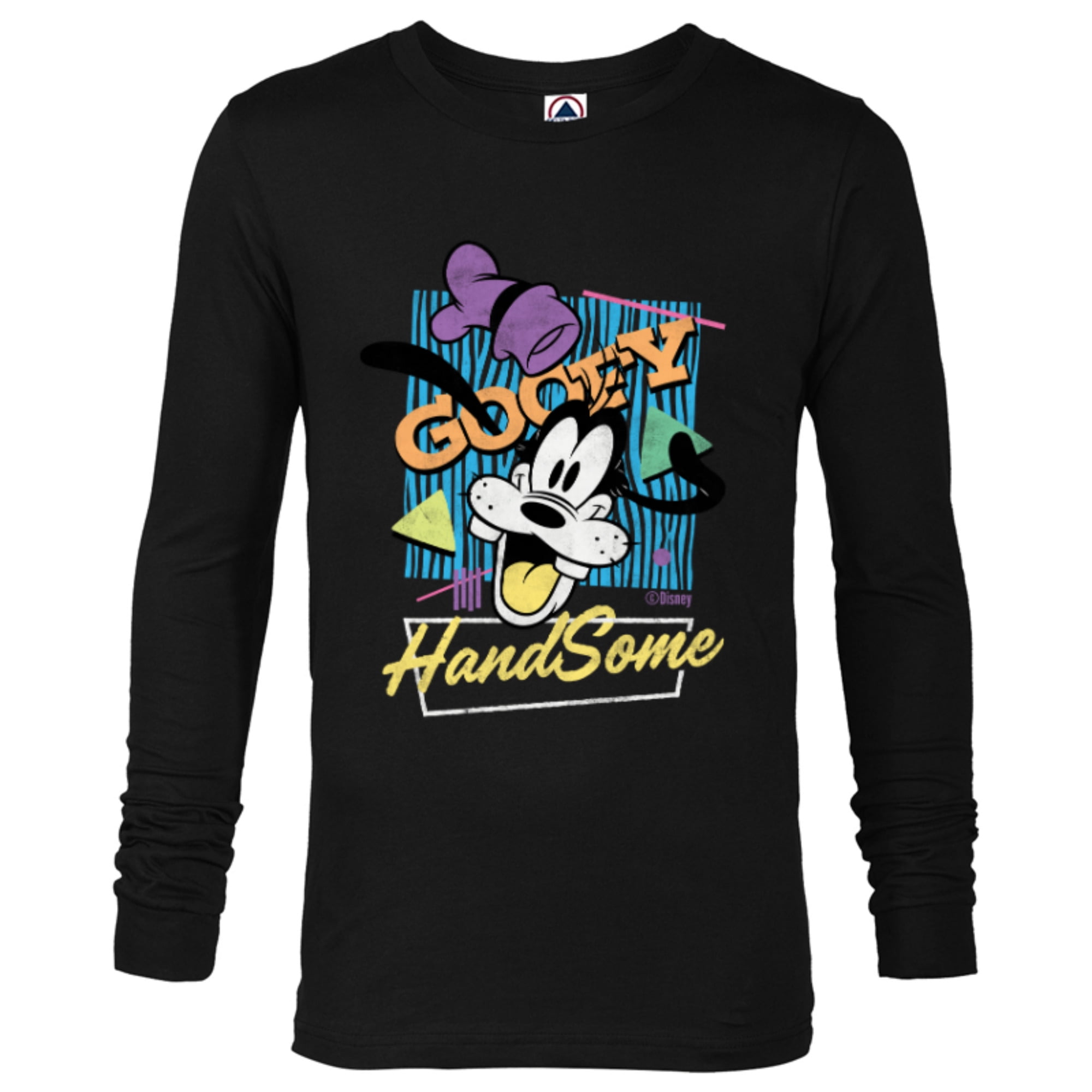 Disney Goofy HandSome Retro ‘90s Vintage Style Distressed - Long Sleeve ...