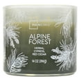 Mainstays 14 oz Ombre Wrapped Alpine Forest Scented Candle with 3 Wicks ...