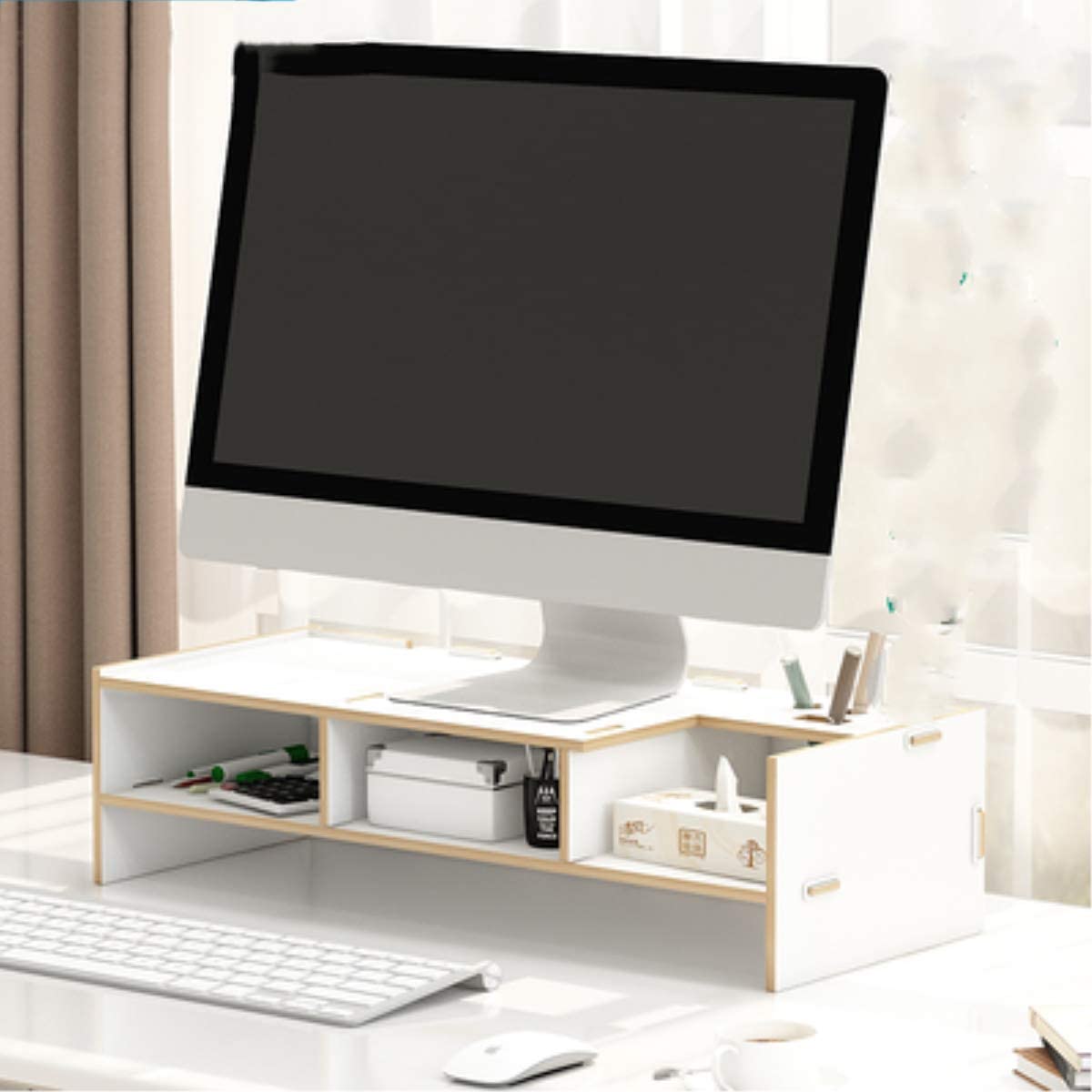Monitor Stand Neck Computer Display Ireased Shelf Screen Pad High Base ...