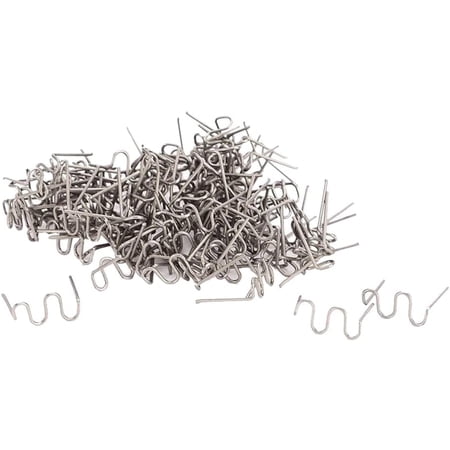 100x Wave Shape Hot Staple Pre Cut 0.8mm Plastic Stapler Repair Kits ...
