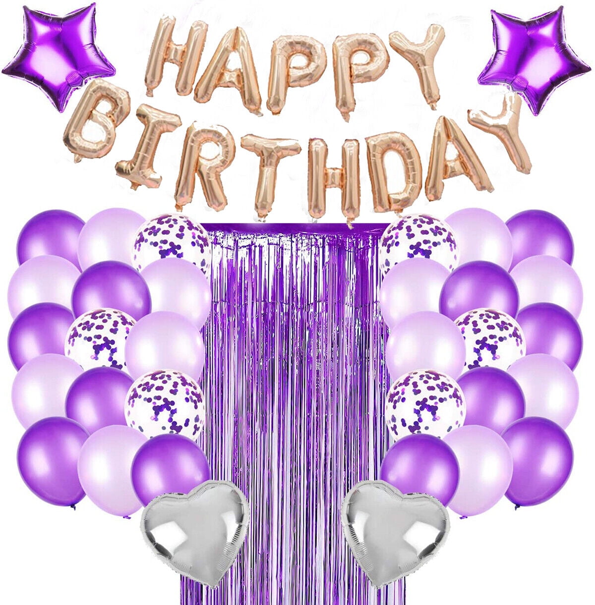 Happy Birthday Decorations Sets Balloons Banners Party Supplies ...