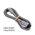 Type C To Game Console Power Cable Cord Wire 1.8M Gray PVC Charging ...