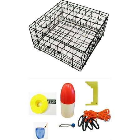 KUFA Vinyl Coated Crab Trap Accessory Kit (100' Poly Rope with Line ...