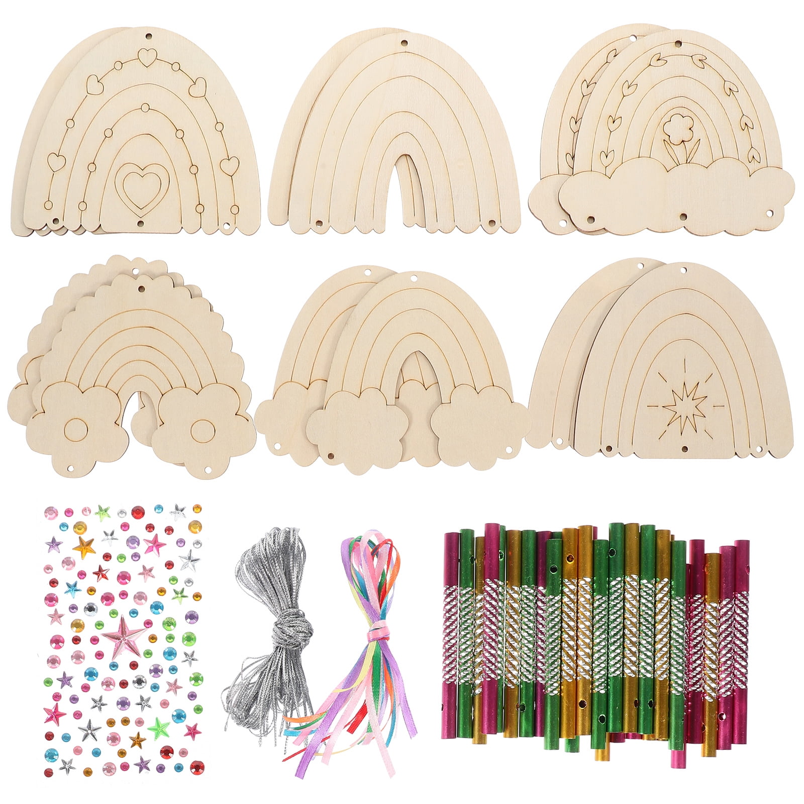 Click here for Miangastore 1 Set Wood Wind Chime Making Material... prices