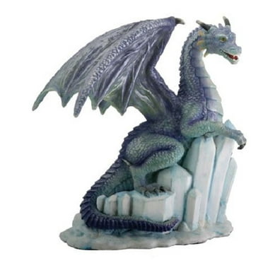 Ebros Narygos Blue Iceberg Mother Dragon With Baby Dragons Statue Home ...