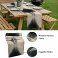 Lake Mountain Table Runner 13x48 inch Landscape Nature Cotton Linen ...